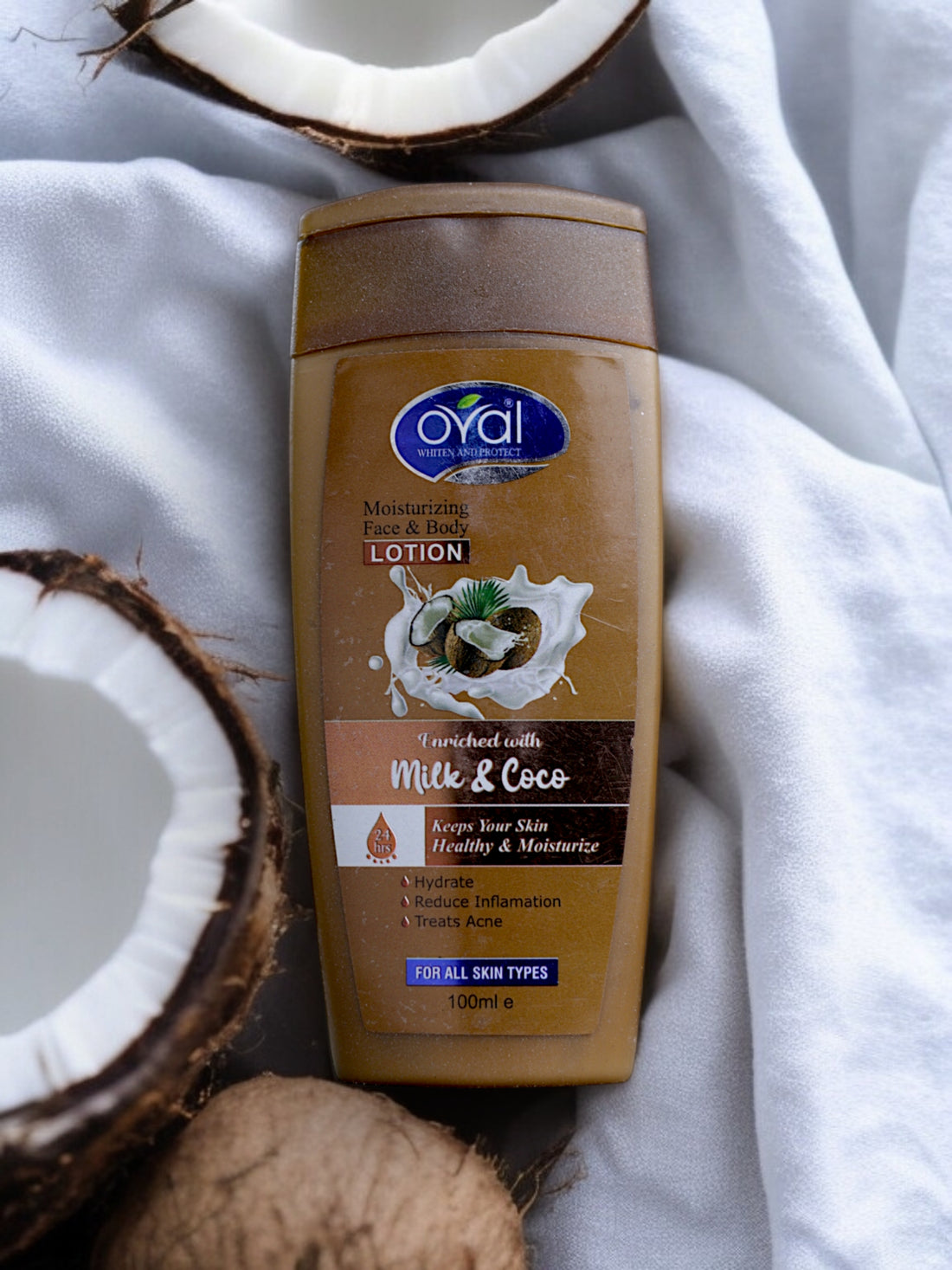 Milk and Coco Face and Bady Moisturizing Lotion – Oval Cosmetics