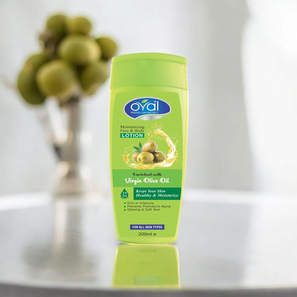 Oval Virgin Olive Oil Face and Bady Moisturizing Lotion – Oval Cosmetics
