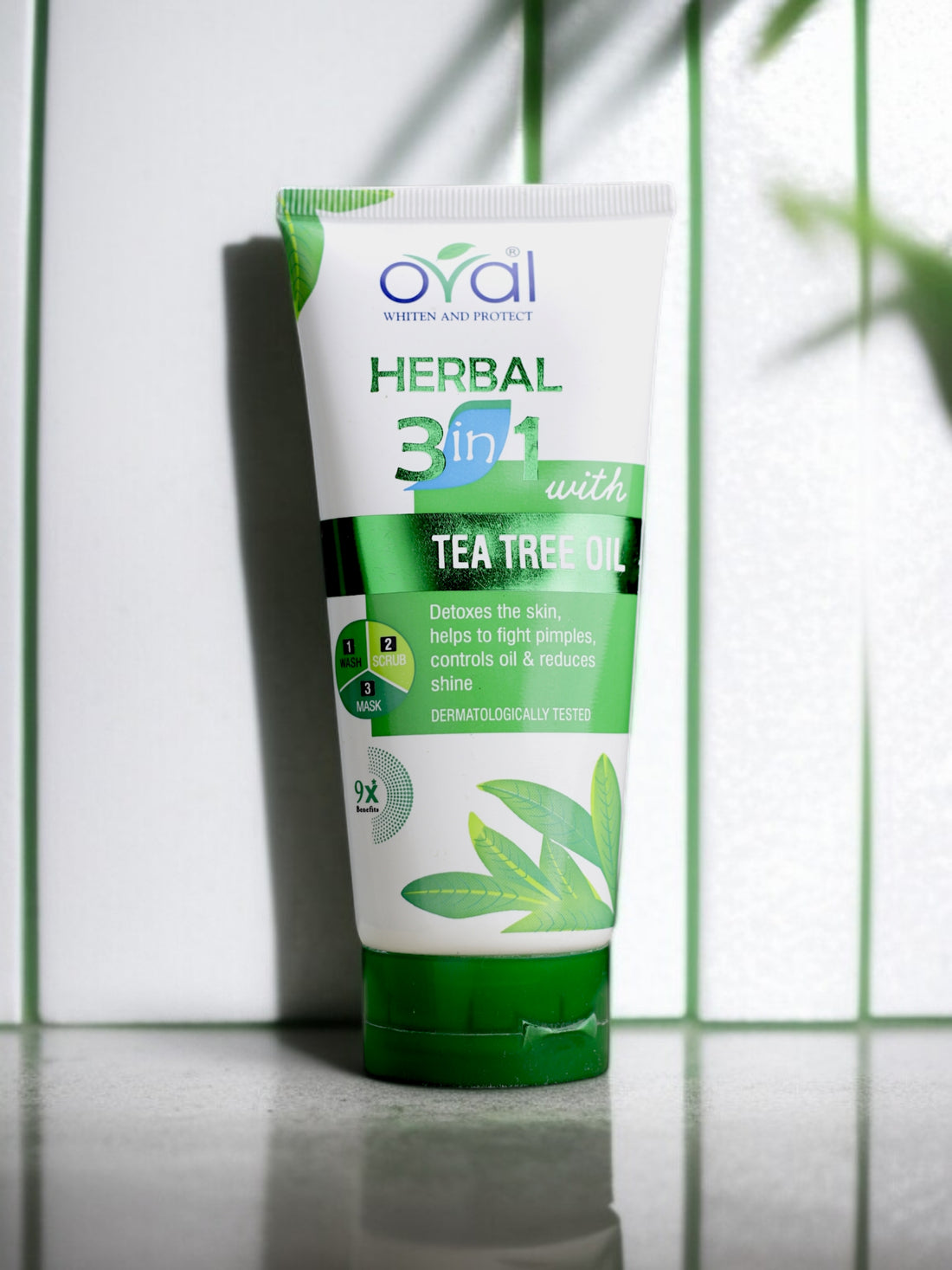 3 in 1 Tea Tree Herbal tube 150 ml – Oval Cosmetics